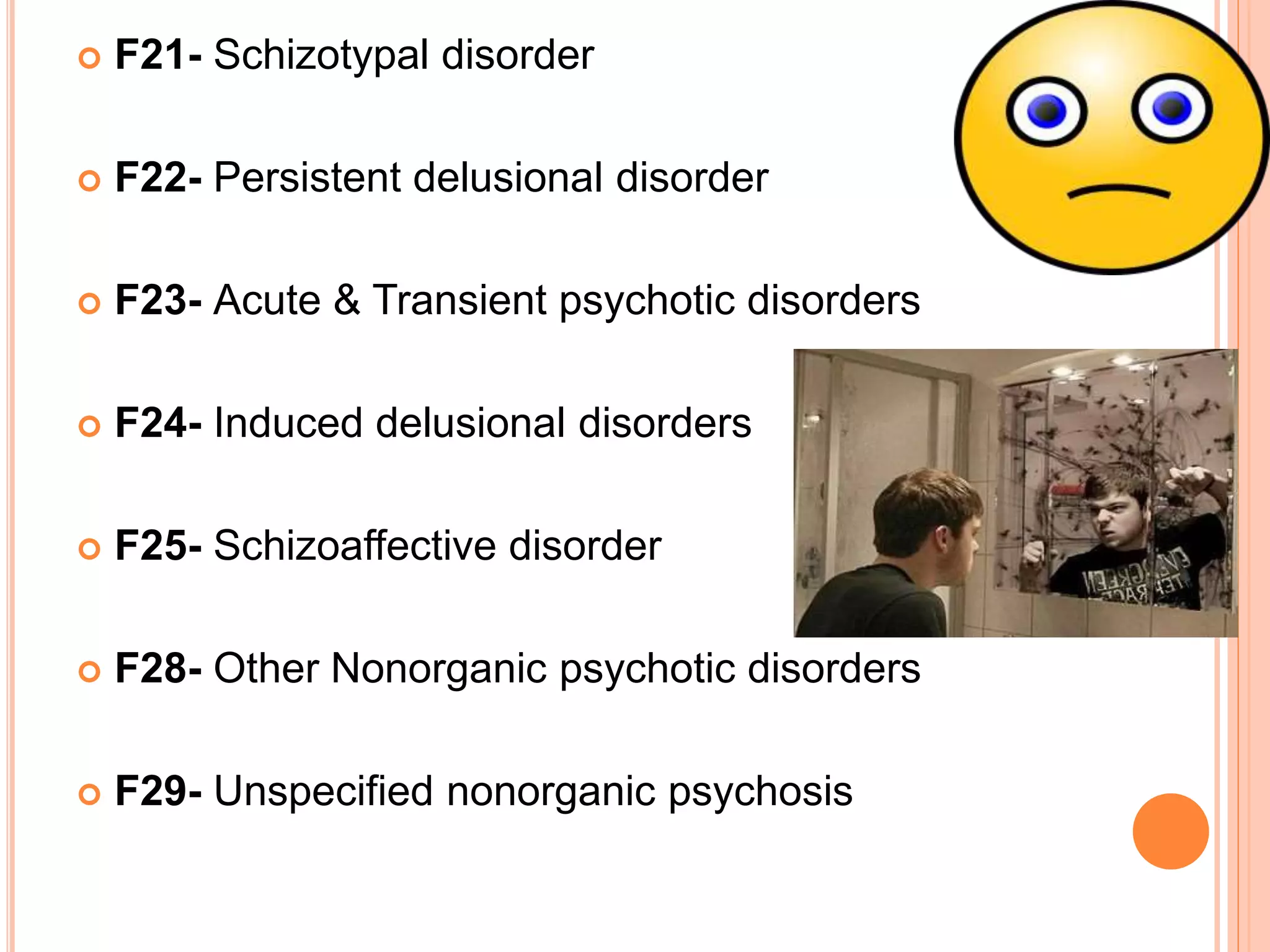 Classification of Mental Disorders | PPTX