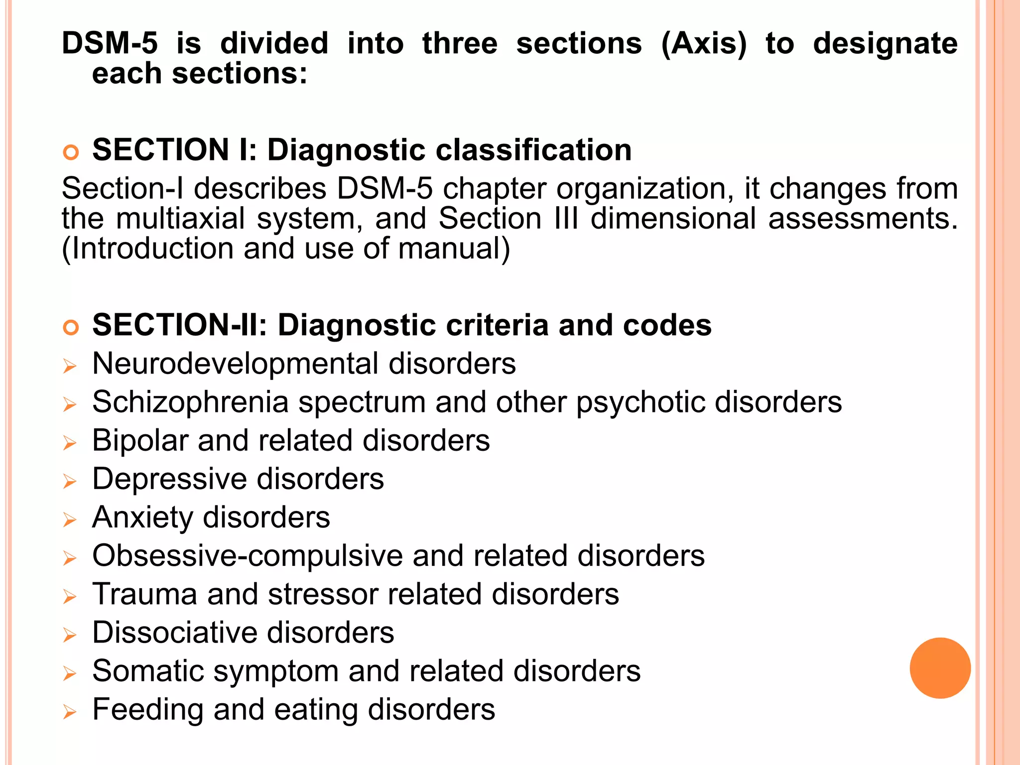 Classification of Mental Disorders | PPTX