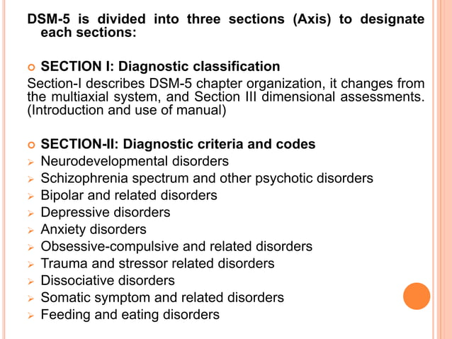 Classification of Mental Disorders | PPTX