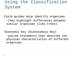 Classification notes | PPT