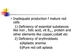 Classification Of Anaemia & Ida | PPT