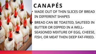 CLASSIFICATION OF APPETIZERS. pptx GRADE9 | PPTX