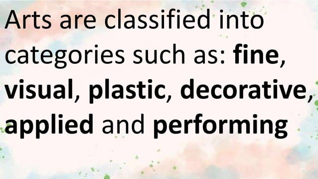 CLASSIFICATION-OF-ARTS.pptx | Modern Art | Fine Art