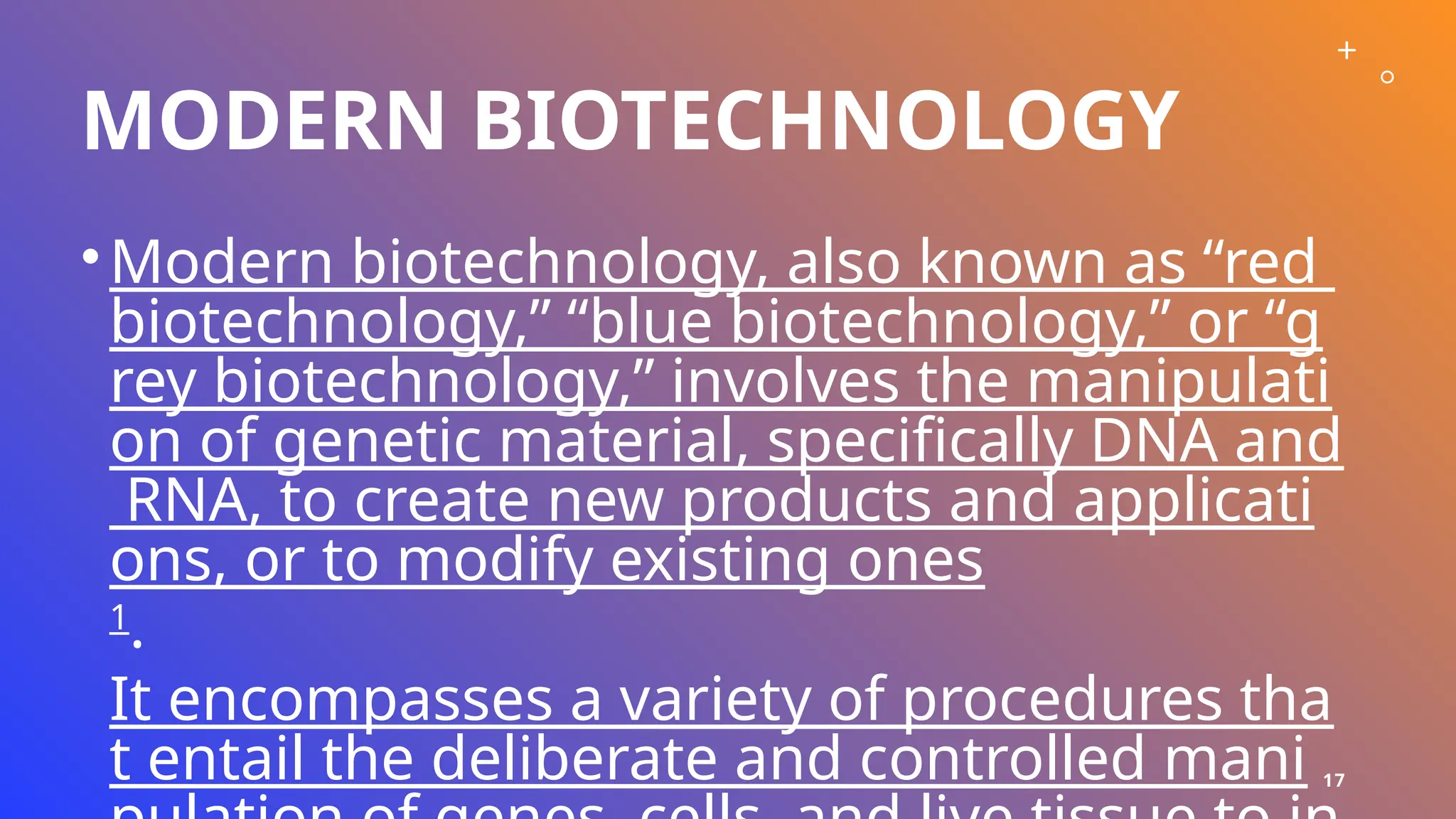 Classification-of-biotechnology sciences | PPTX