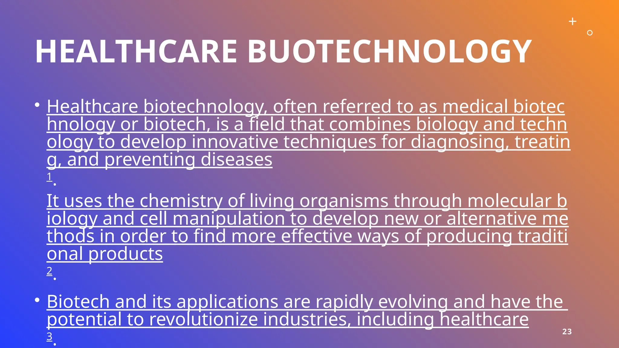 Classification-of-biotechnology sciences | PPTX