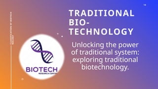Classification-of-biotechnology sciences | PPTX