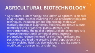 Classification-of-biotechnology sciences | PPTX