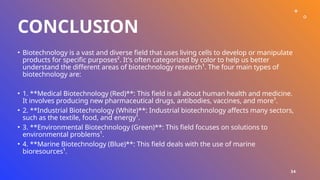 Classification-of-biotechnology sciences | PPTX