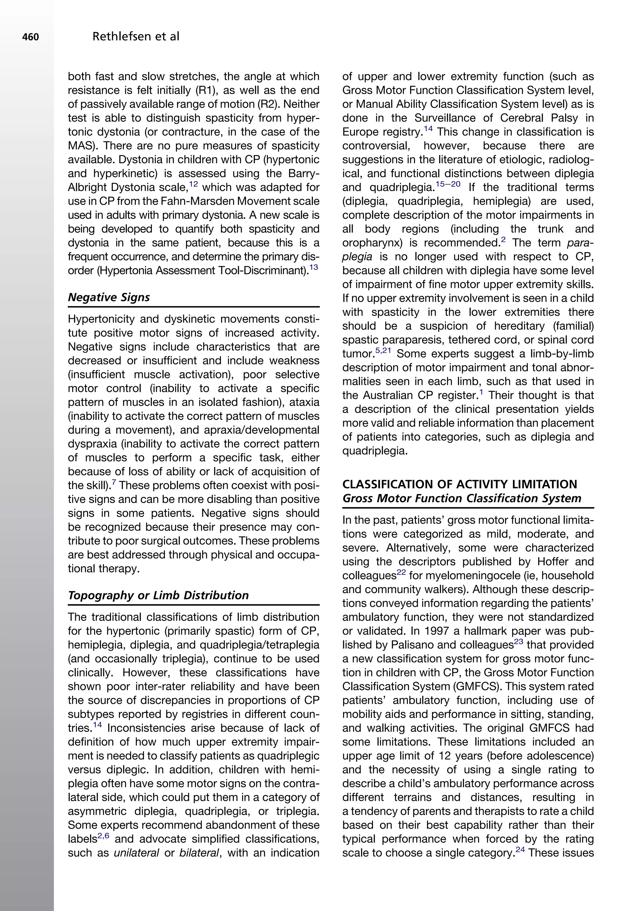Classification of-cerebral-palsy | PDF