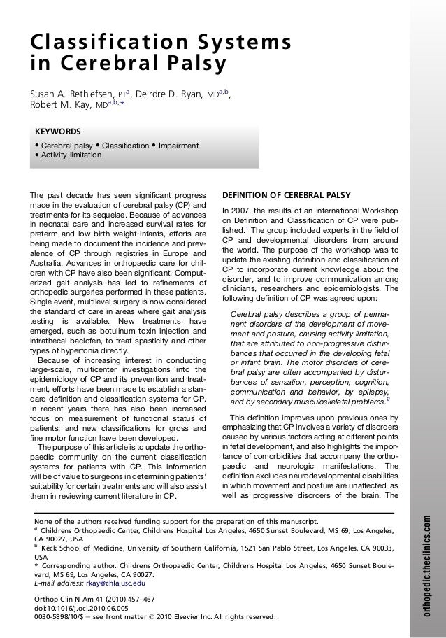 Classification of-cerebral-palsy