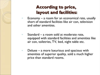 classification-of-guestrooms and details | PPT