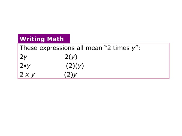 Classification Of Numbers And Variables And Expression | PPT