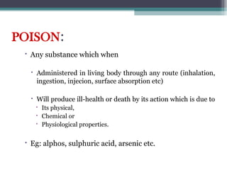 CLASSIFICATION-OF-POISONS.ppt , | PPT
