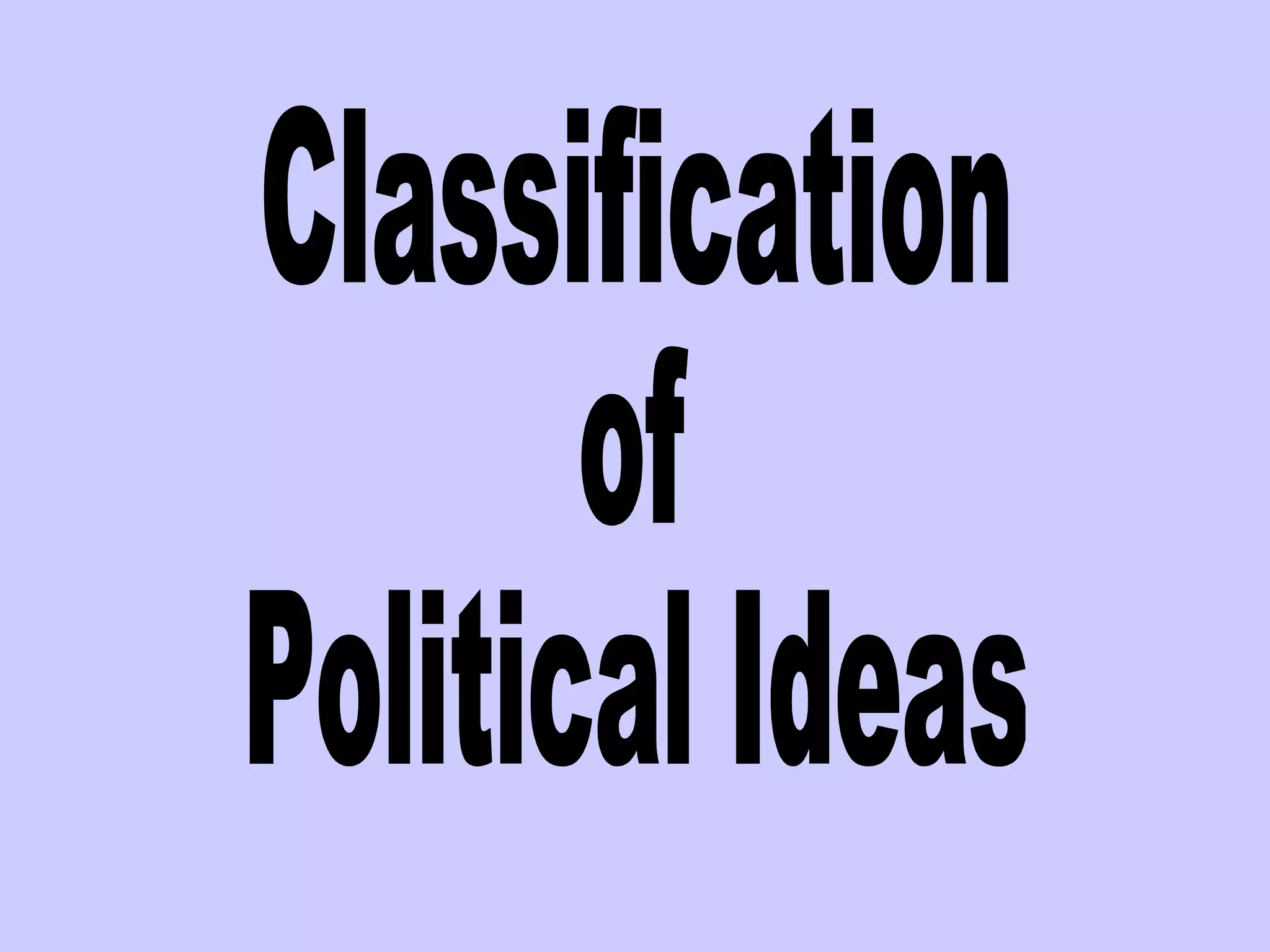 Classification of political ideas | PPT