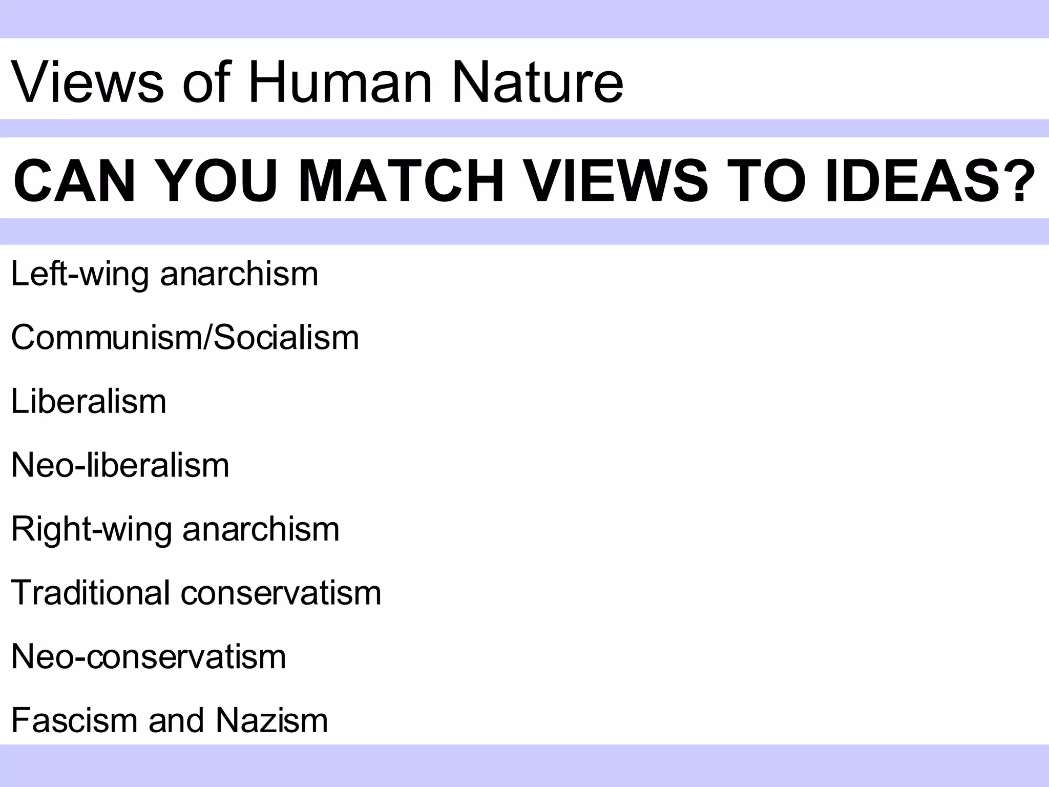 Classification of political ideas | PPT