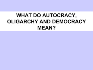 Classification of political ideas | PPT