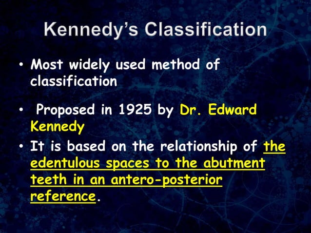 Classification of Partially Edentulous Arches | PPTX