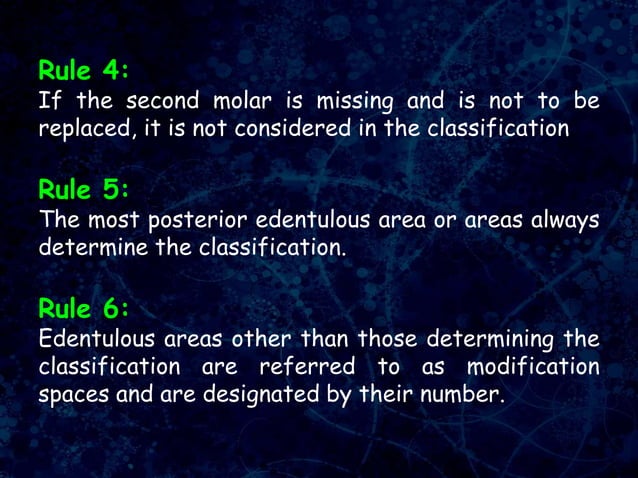 Classification of Partially Edentulous Arches | PPTX