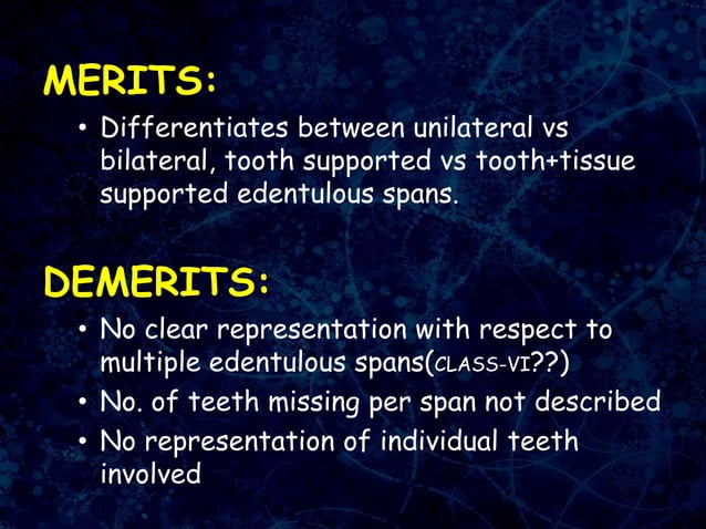 Classification of Partially Edentulous Arches | PPTX