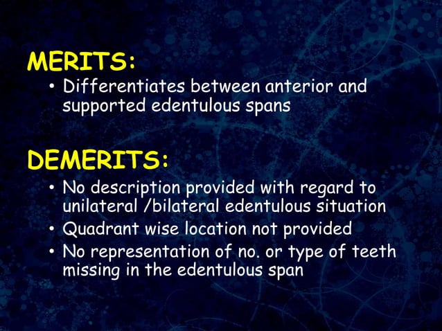 Classification of Partially Edentulous Arches | PPTX