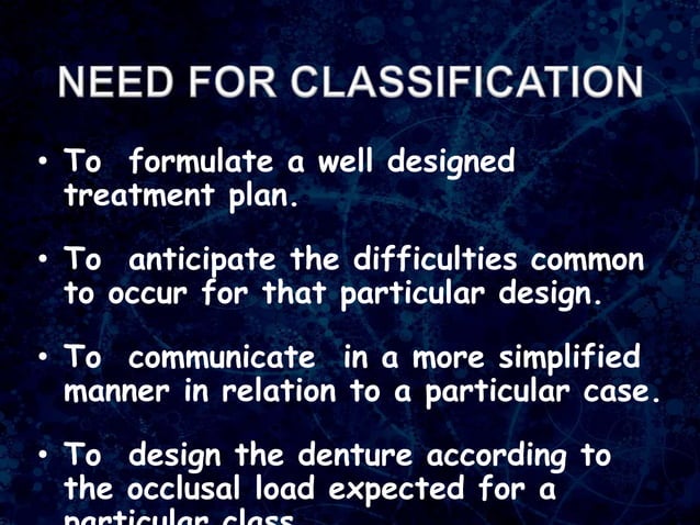 Classification of Partially Edentulous Arches | PPTX