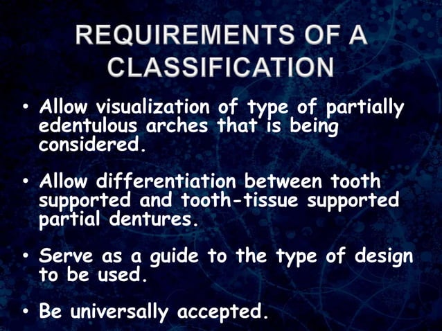 Classification of Partially Edentulous Arches | PPTX