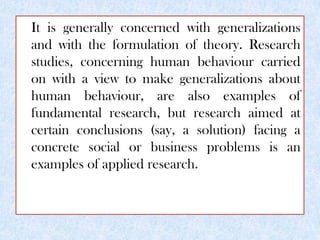 Classification-of-Research notes for revision | PPTX | Science