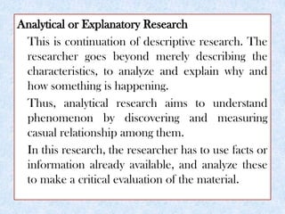 Classification-of-Research notes for revision | PPTX | Science