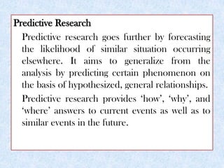 Classification-of-Research notes for revision | PPT