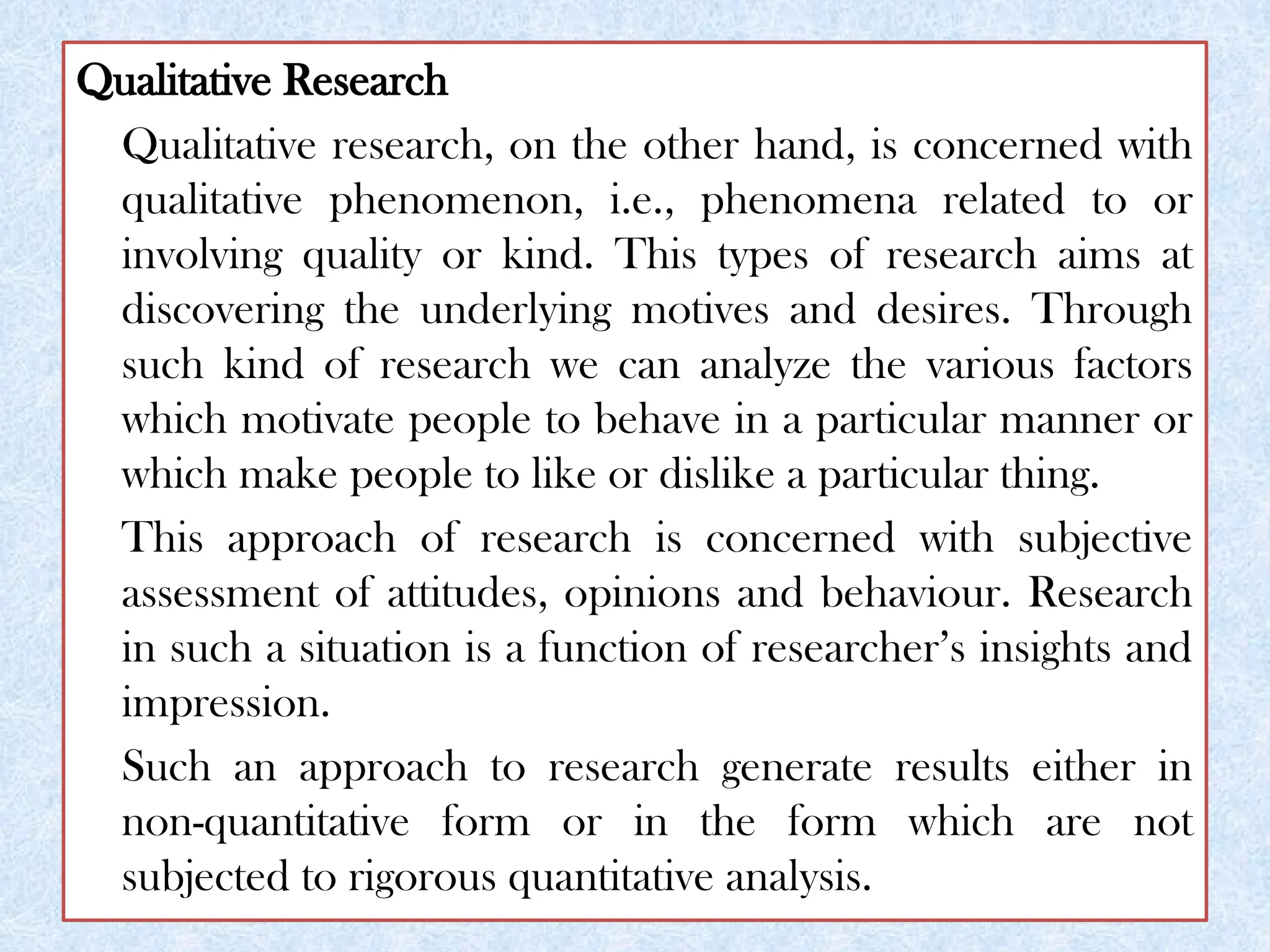 Classification-of-Research notes for revision | PPT