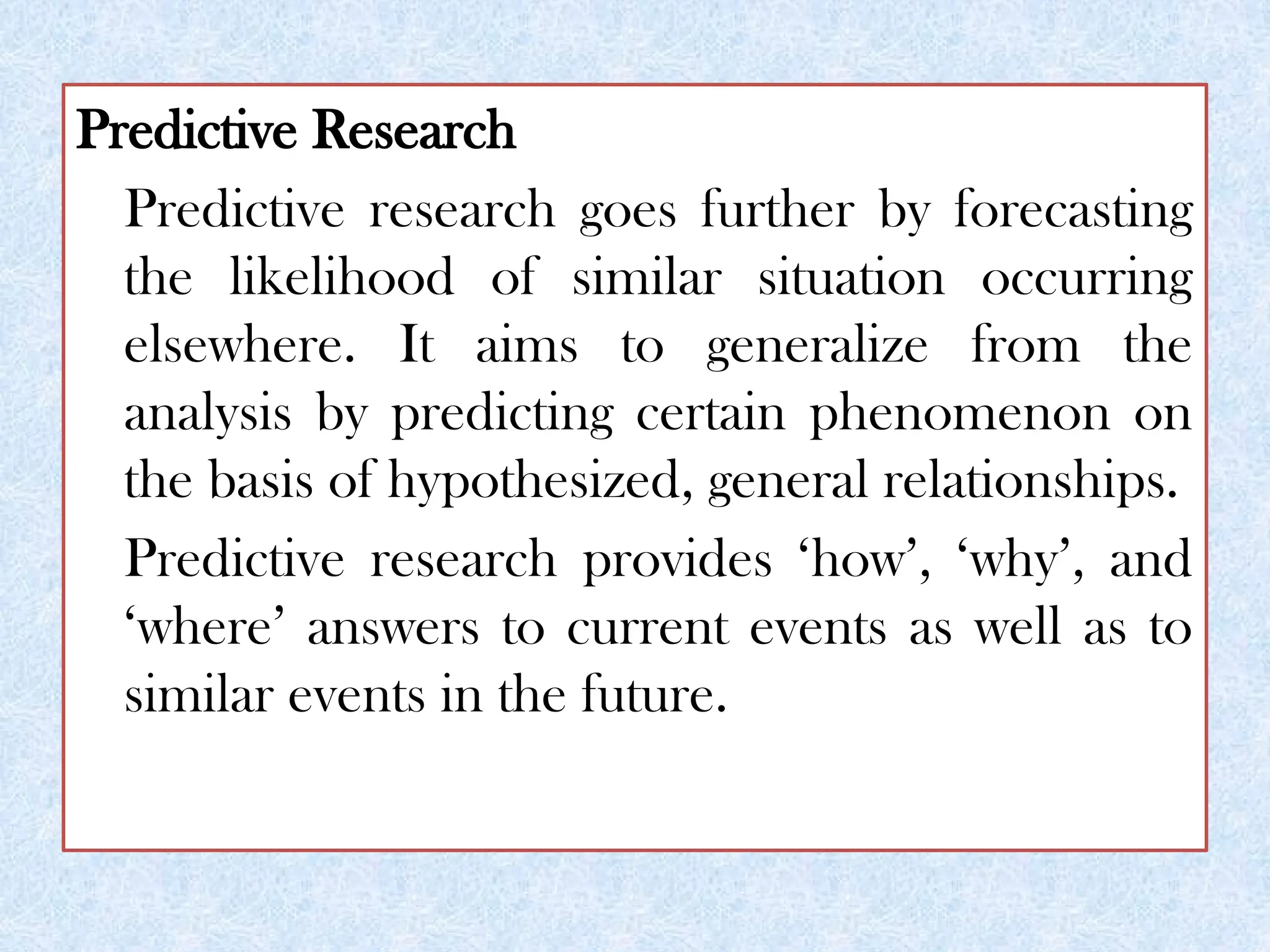 Classification-of-Research notes for revision | PPT
