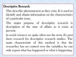 Classification-of-Research notes for revision | PPT