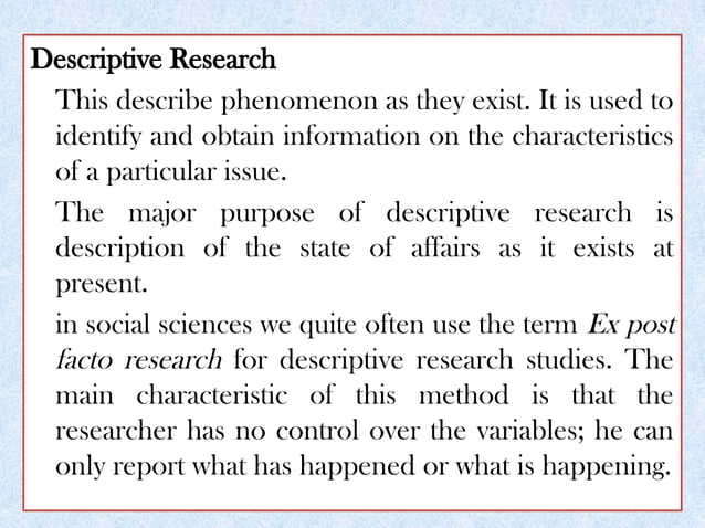 Classification-of-Research notes for revision | PPT