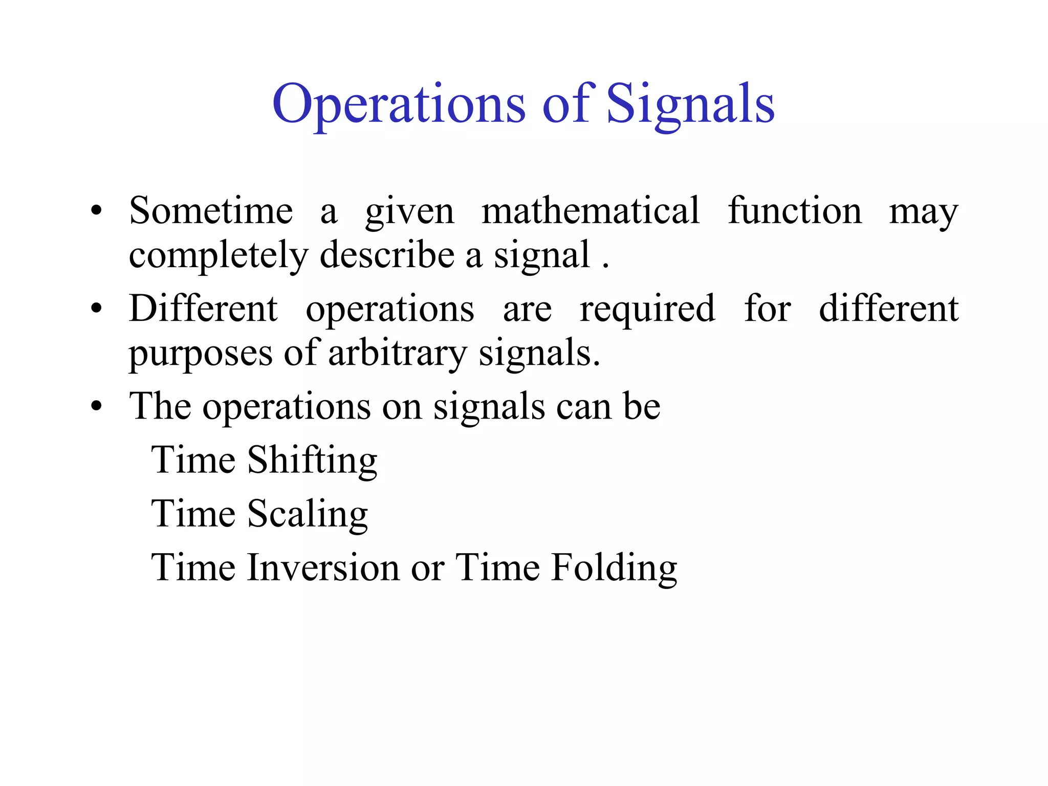 Classification of-signals-systems-ppt | PPT | Physics | Science