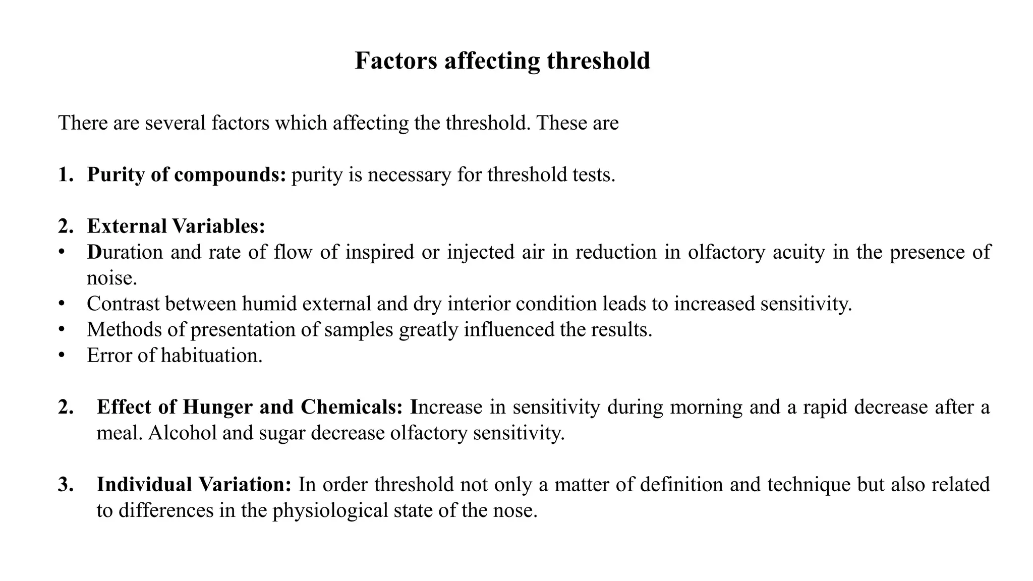 Classification-of-tastes-and-odours-threshold-value.-Factors-affecting ...