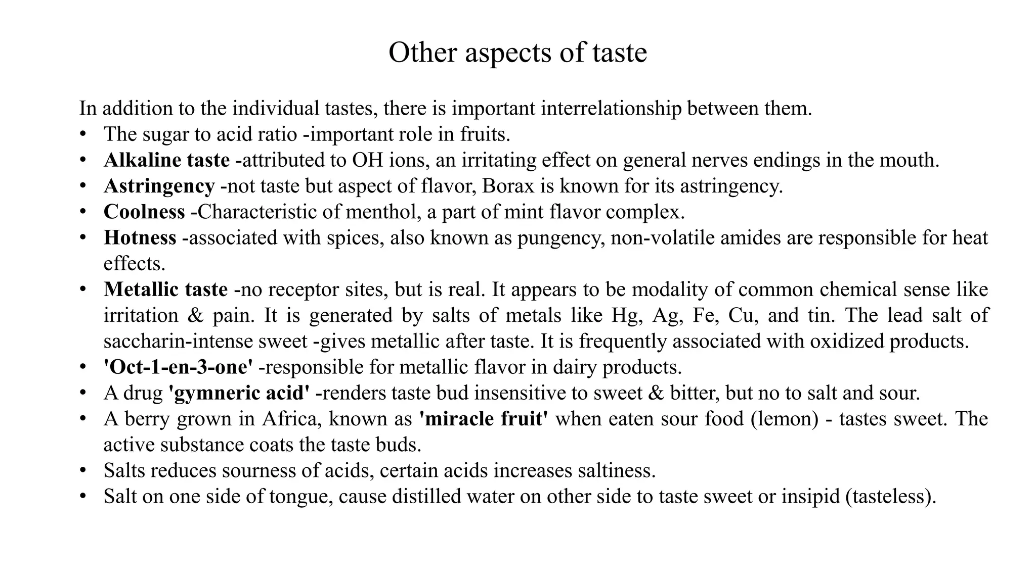 Classification-of-tastes-and-odours-threshold-value.-Factors-affecting ...
