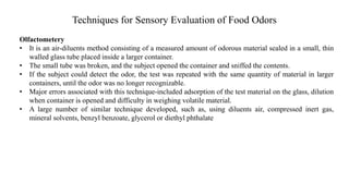 Classification-of-tastes-and-odours-threshold-value.-Factors-affecting ...