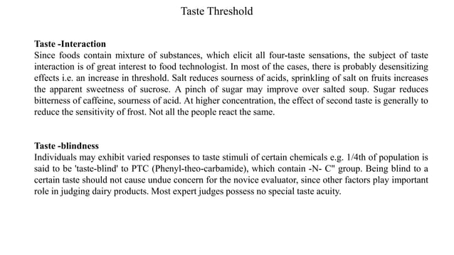 Classification-of-tastes-and-odours-threshold-value.-Factors-affecting ...