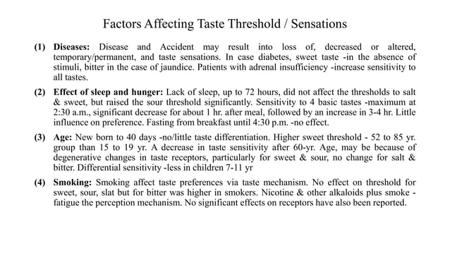 Classification-of-tastes-and-odours-threshold-value.-Factors-affecting ...