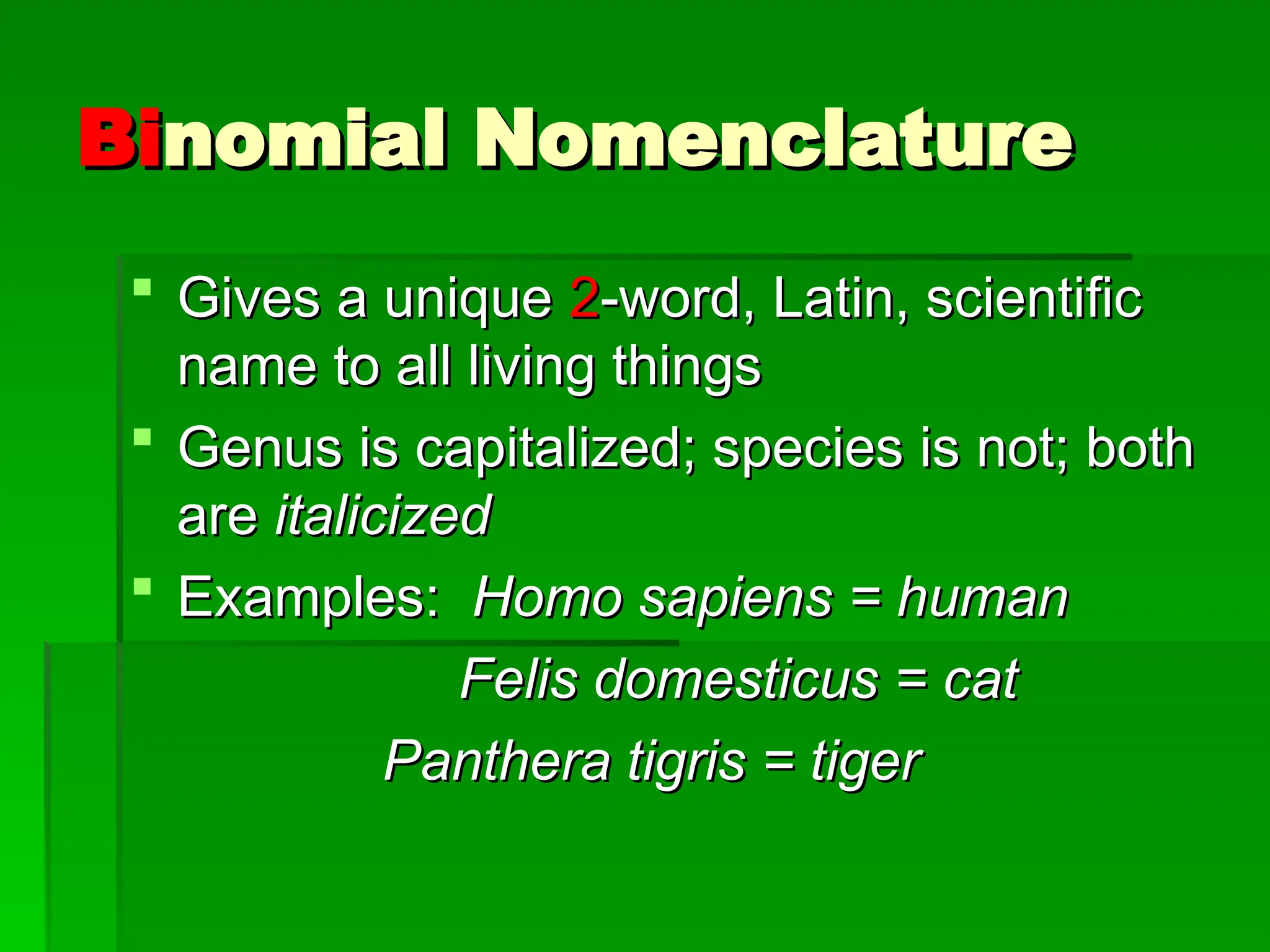 Classification-Taxonomy PowerPoint Presentation | PPT