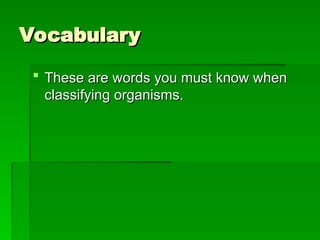 Classification-Taxonomy PowerPoint Presentation | PPT