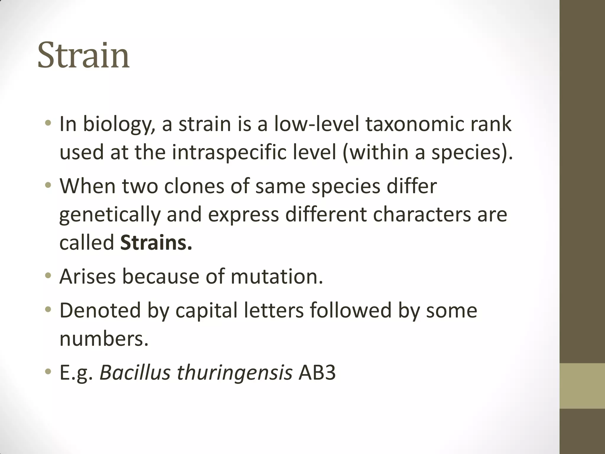 Bacterial taxonomy & classification | PDF