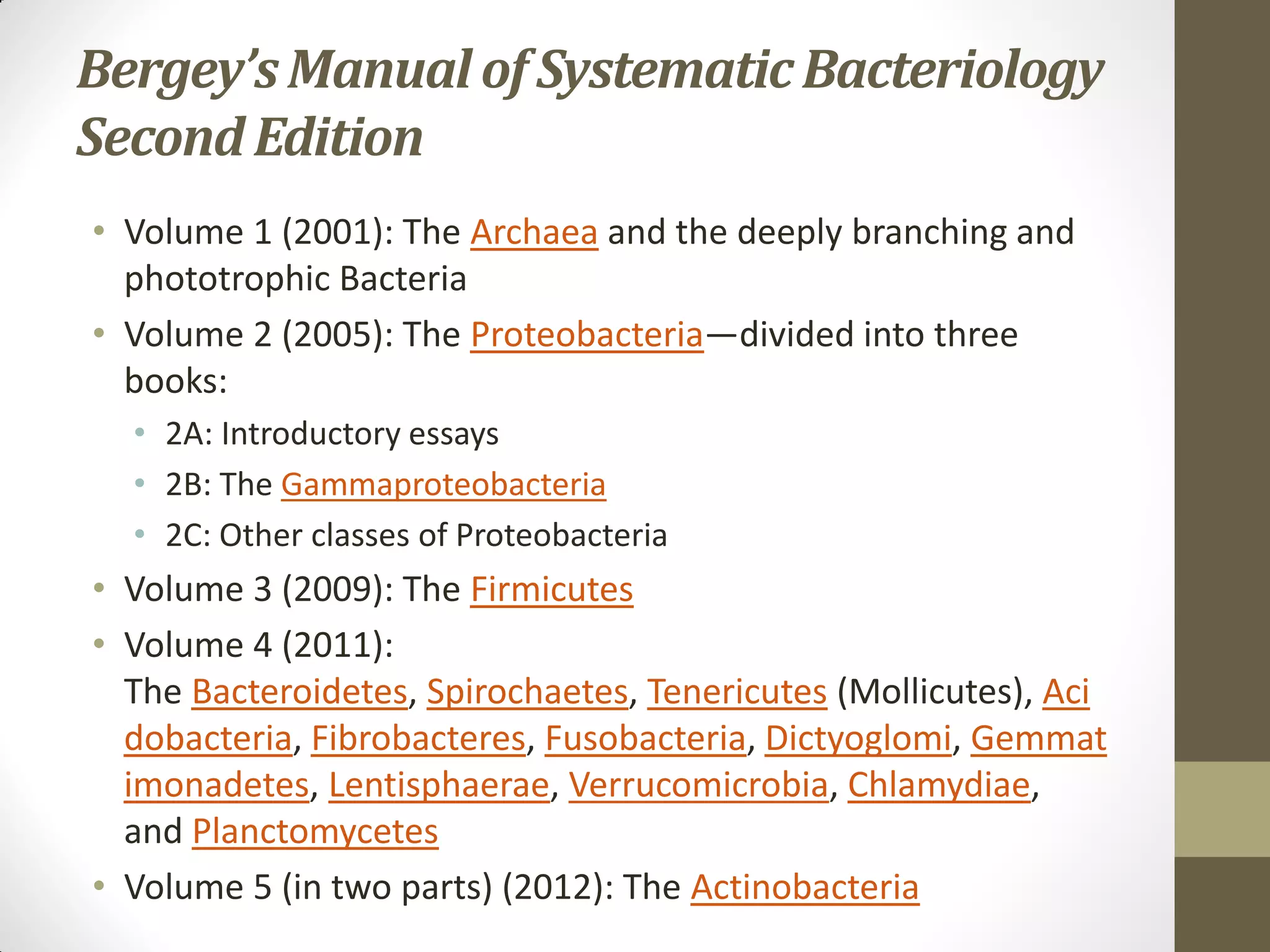 Bacterial taxonomy & classification | PDF