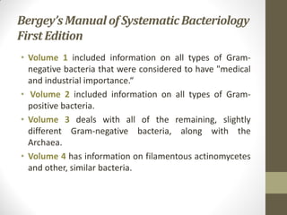 Bacterial taxonomy & classification | PDF