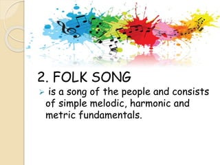 Classification of Songs | PPTX