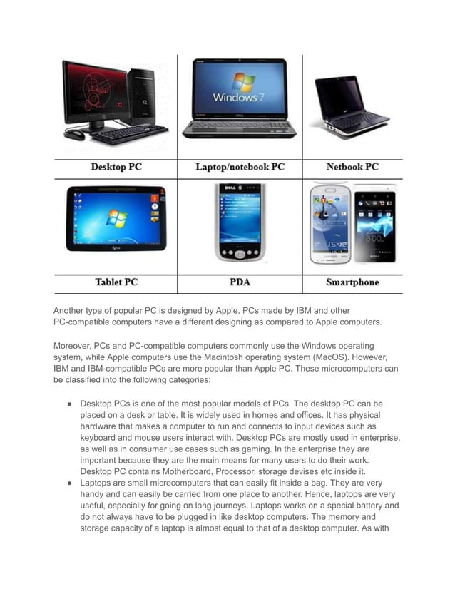 CLASSIFICATION 0F COMPUTERS.pdf | Laptops | Computing