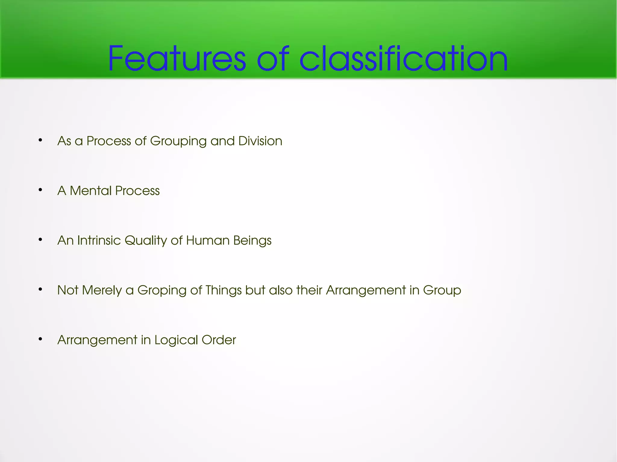 Classification 1st class | PPT