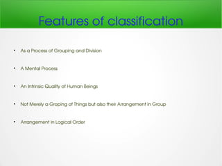 Classification 1st class | PPT