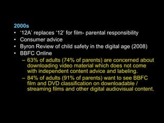 UK film classification 2010 | PPT