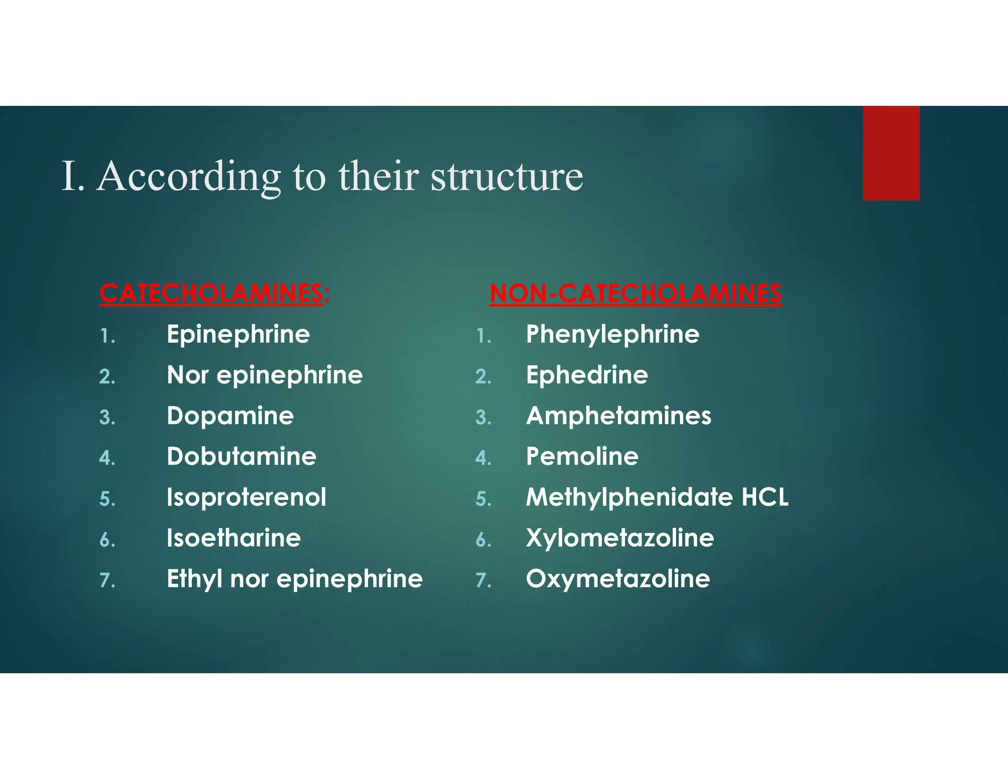 classification adrenergic.pdf of automatic nervous system | PDF